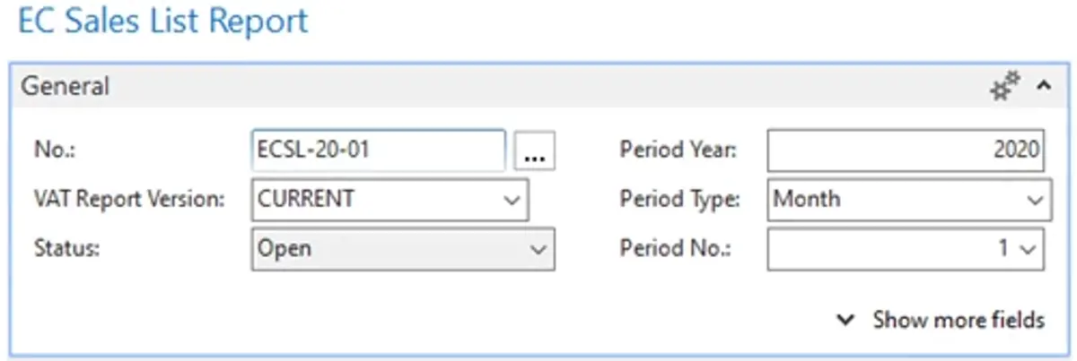Setting up and Submitting EC Sales List in Business Central | Dynamics ...