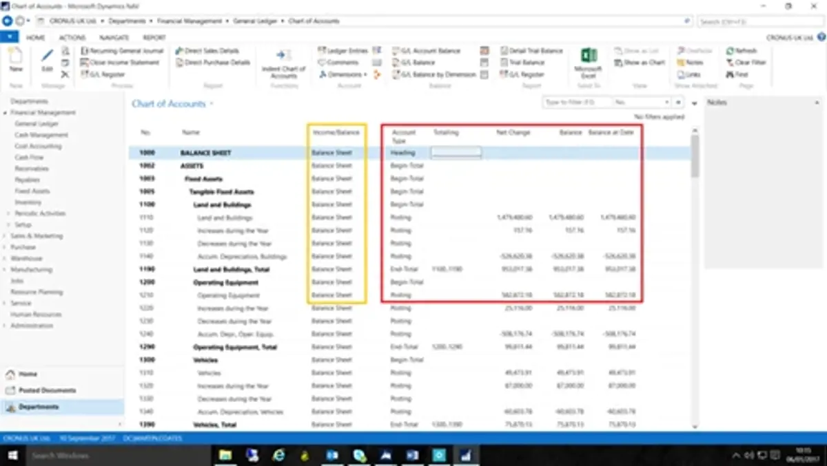 General Ledger Account Categories in Dynamics NAV 2017 | Dynamics ...